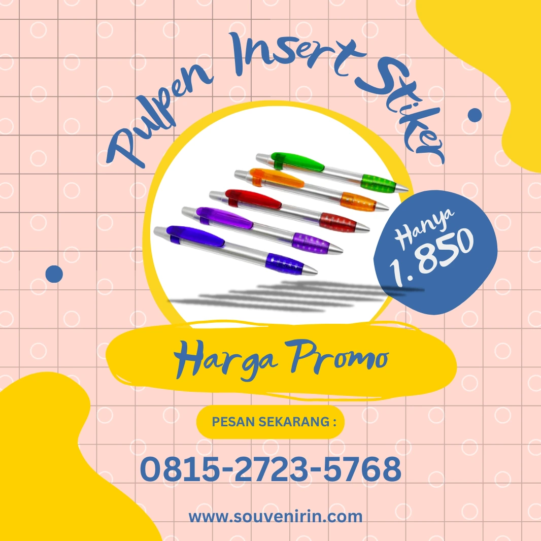 Pulpen plastik logo halodoc - Souvenirin