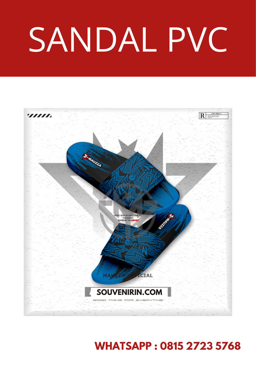 SANDAL PVC PRIA WANITA SKU 0121 - Souvenirin