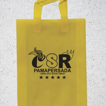 Tas Spunbond Kuning Sablon PamaPersada - Souvenirin